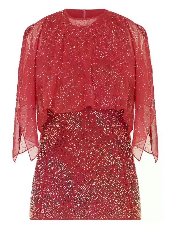 Rabanne Embellished Cape Top