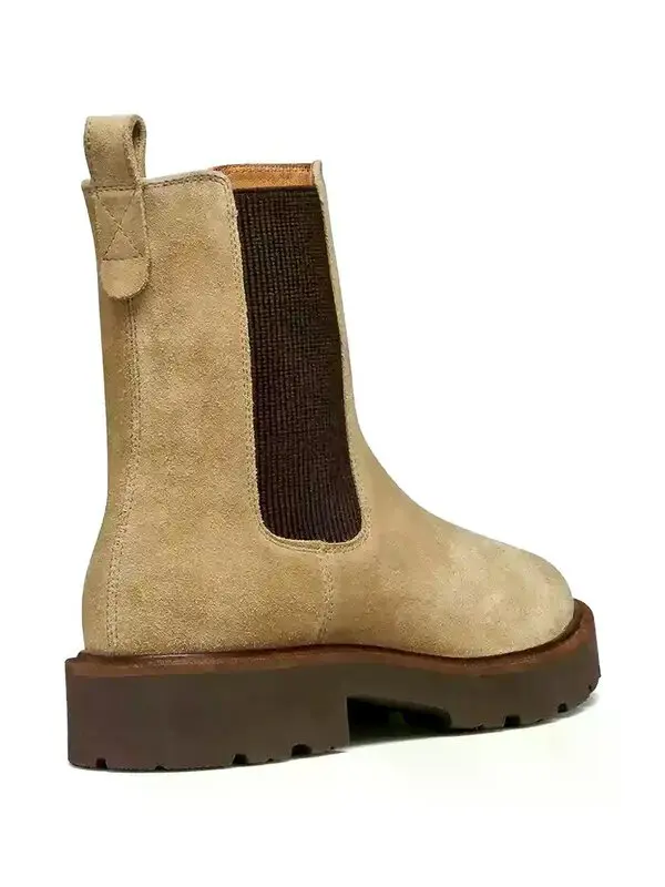 Geox 40mm Lug Sole Pull-on Boots - Neutrals