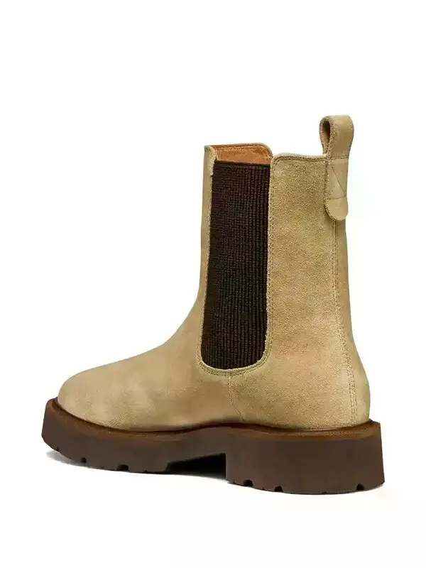 Geox 40mm Lug Sole Pull-on Boots - Neutrals