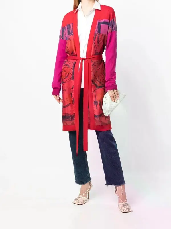 FERRAGAMO Long Belted Cardigan