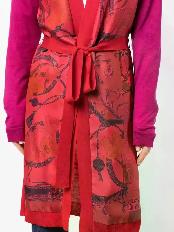 FERRAGAMO Long Belted Cardigan