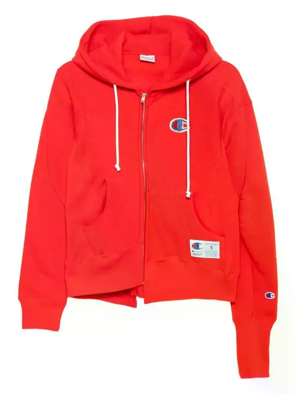 Undercover Asymmetric Hoodie - Red