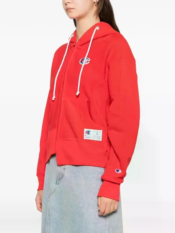 Undercover Asymmetric Hoodie - Red