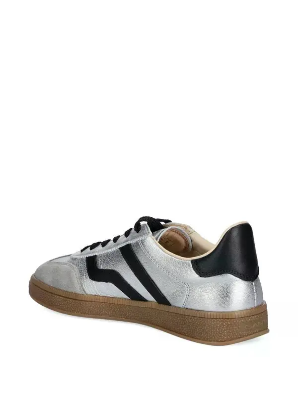 Gant Cuzima Metallic Leather Sneakers - Silver