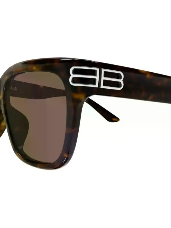 Balenciaga Square Frame Sunglasses - Brown