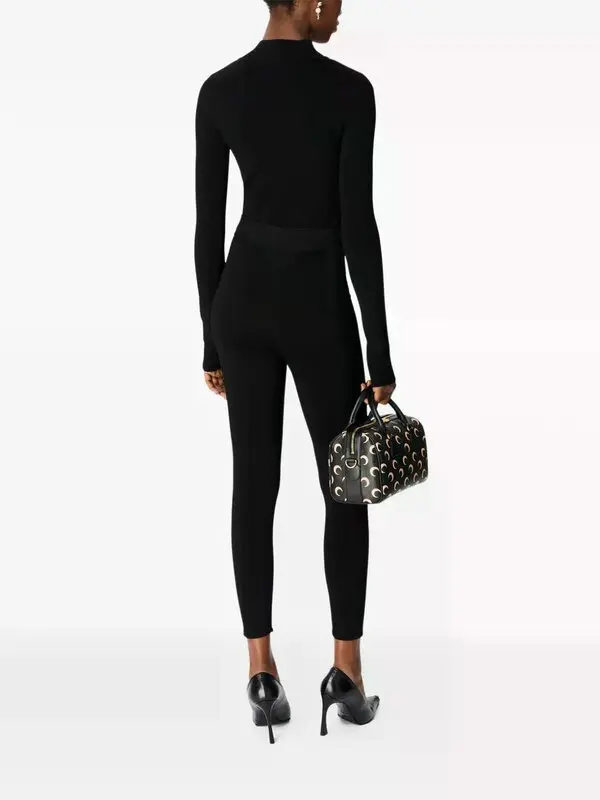 MARINE SERRE High-neck Long-sleeve Top With Moon Logo