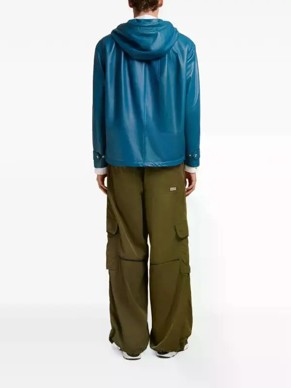 Marni Hooded Leather Jacket
