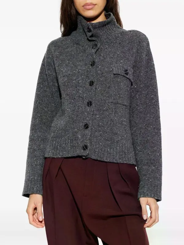 SAMSOE SAMSOE Salois Button-fastening High Neck Cardigan
