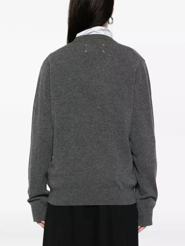 MAISON MARGIELA V-neck Long Sleeve Sweater