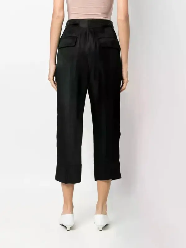 SAPIO Cotton Cropped Trousers