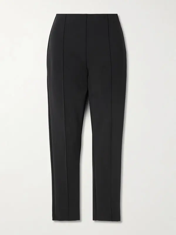 Max Mara Pergola Jersey Tapered Trousers - Black