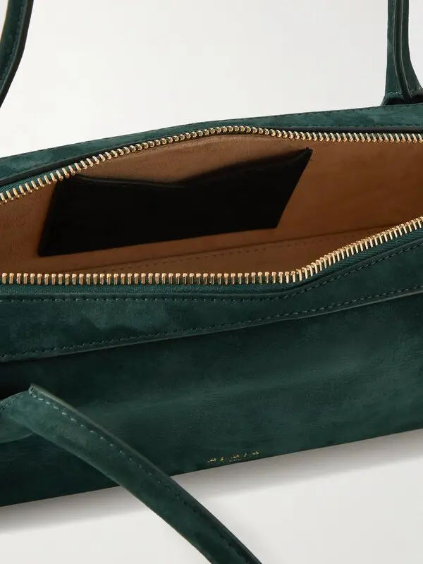 Alaïa Le Teckel Medium Nubuck Shoulder Bag - Green
