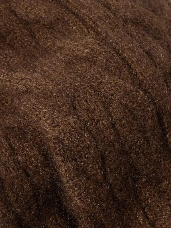 Guest In Residence Two-tone Cable-knit Cashmere Socks