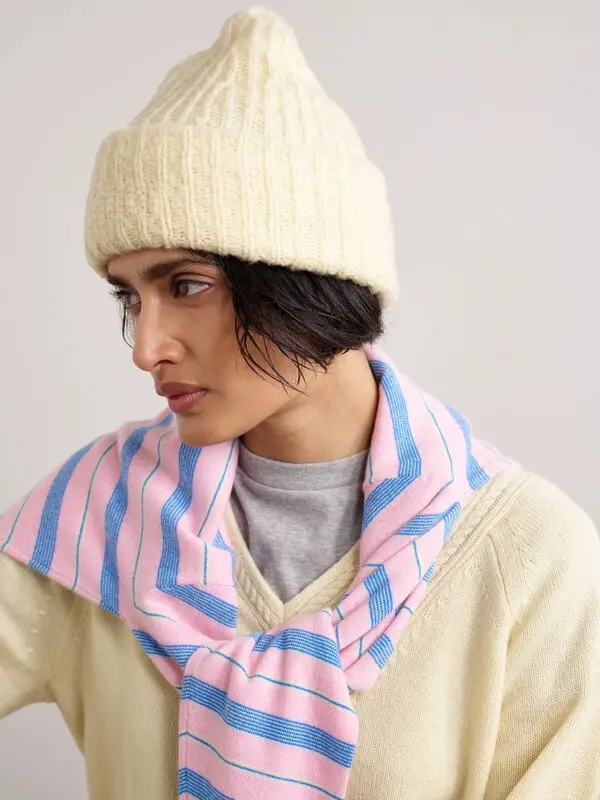 Guest In Residence Cloud Ribbed Merino Wool-blend Beanie
