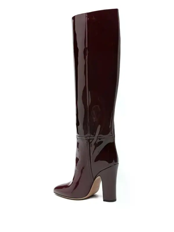 Paris Texas 105mm Pointed Block Heel Knee-high Boots