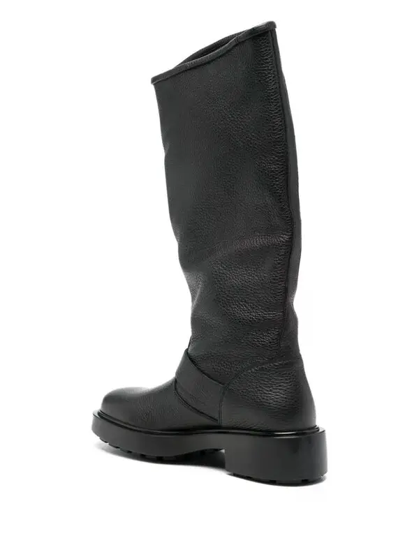 SUMMERY COPENHAGEN Buckle-detail Round-toe Boots