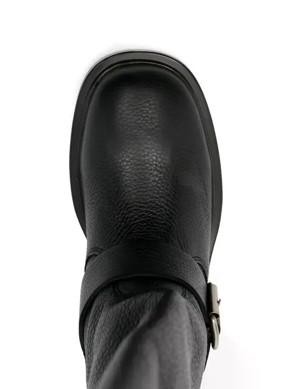 SUMMERY COPENHAGEN Buckle-detail Round-toe Boots