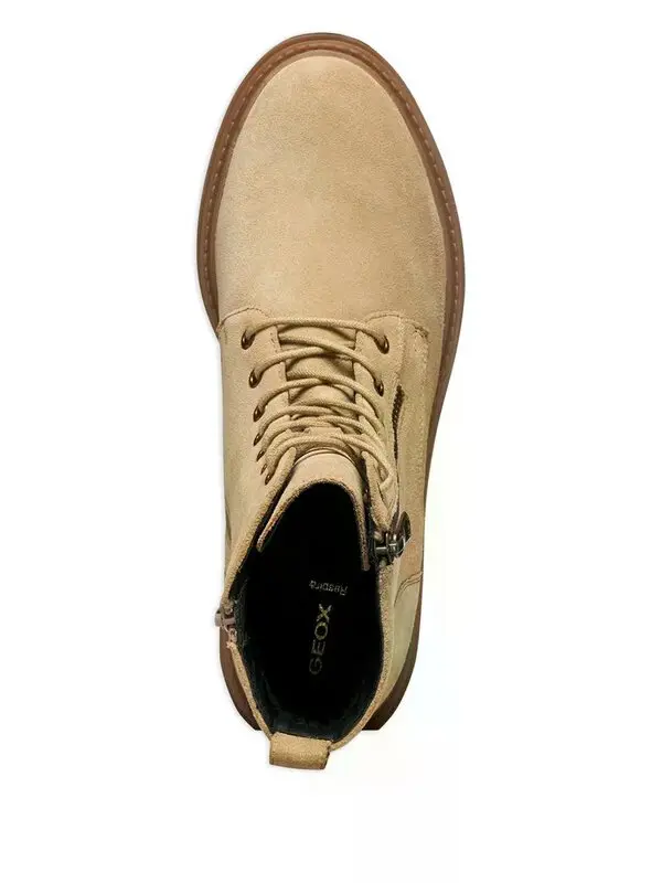 Geox Zip-up Lace-up Ankle Boots