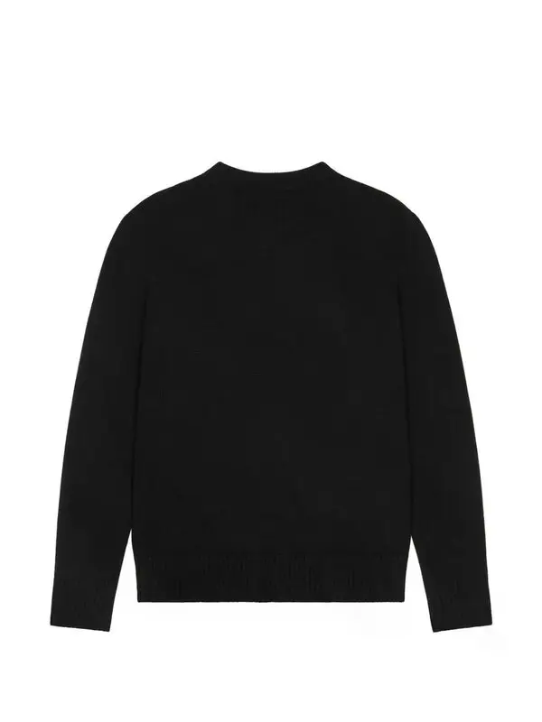 Givenchy Logo Embroidered Wool-cashmere Blend Sweater