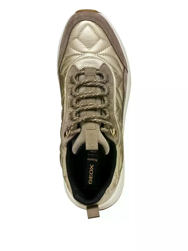 Geox Quilted Lace-up Sneakers
