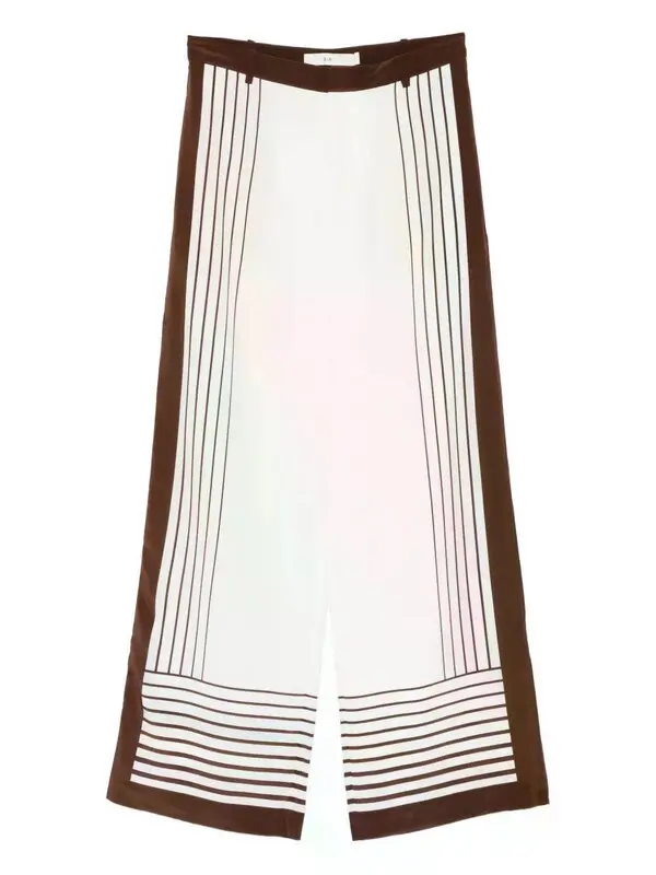 SIR. Leilana Striped Tailored Trousers - White
