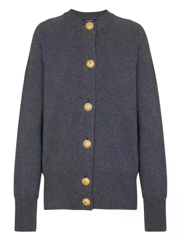 Balmain Buttoned Eco-cashmere Cardigan