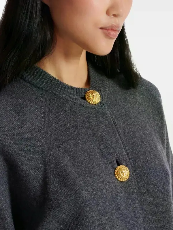 Balmain Buttoned Eco-cashmere Cardigan