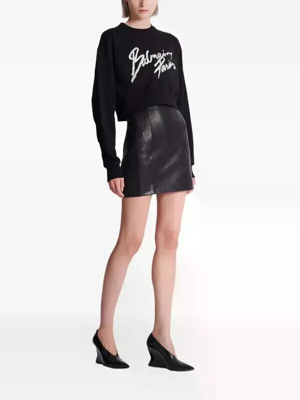 Balmain Printed Cotton Sweatshirt