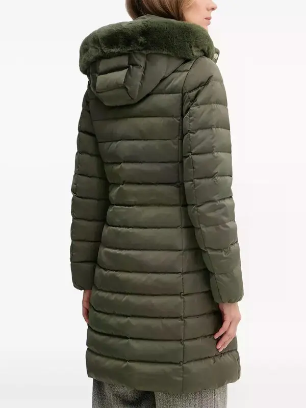 Geox Bettanie Hooded Quilted Coat - Green