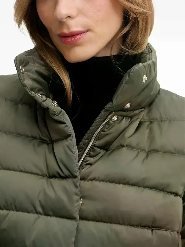 Geox Bettanie Hooded Quilted Coat - Green