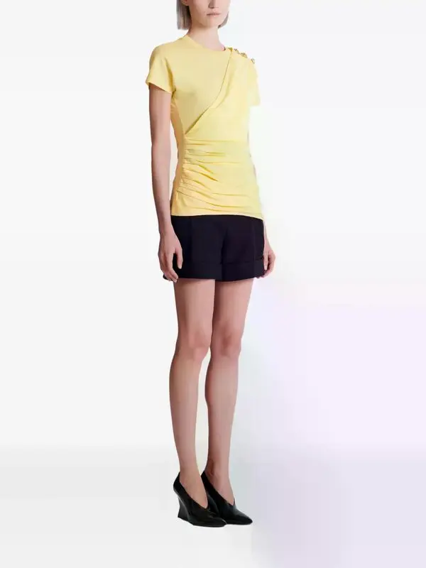 Balmain Draped Detail T-shirt