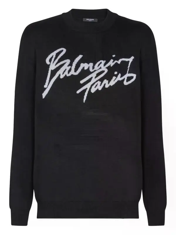 Balmain Crew Neck Wool Sweater