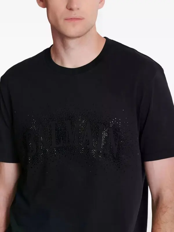 Balmain Crystal-embellishment T-shirt