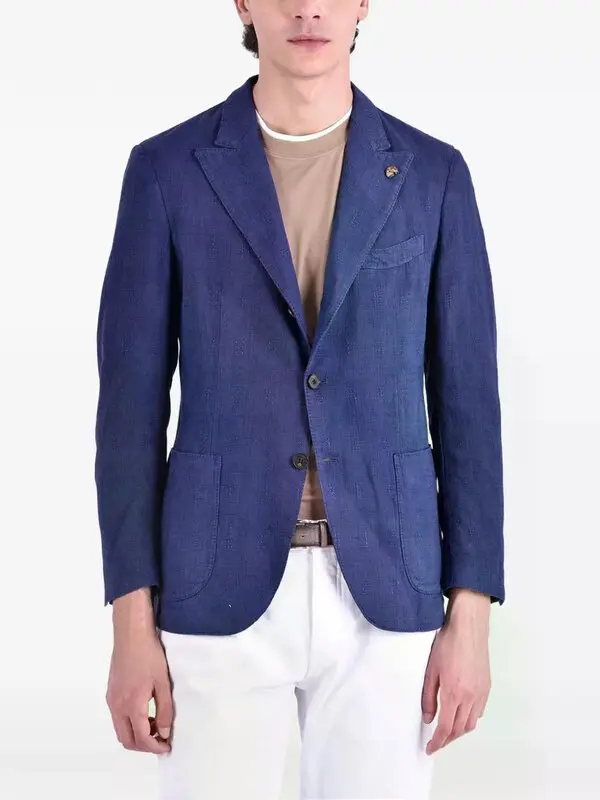 GABRIELE PASINI Textured Single Breasted Blazer