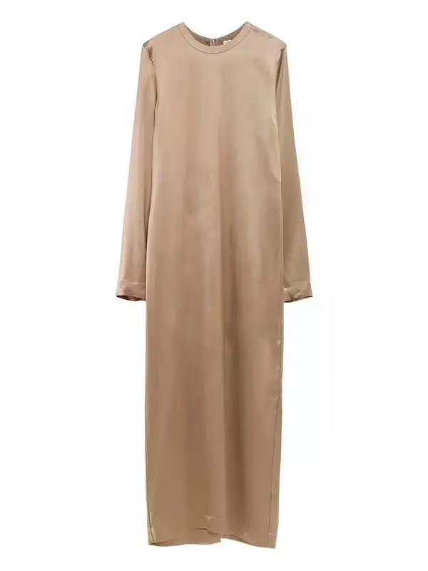TOTEME Maxi Dress With Long Sleeves - Neutrals