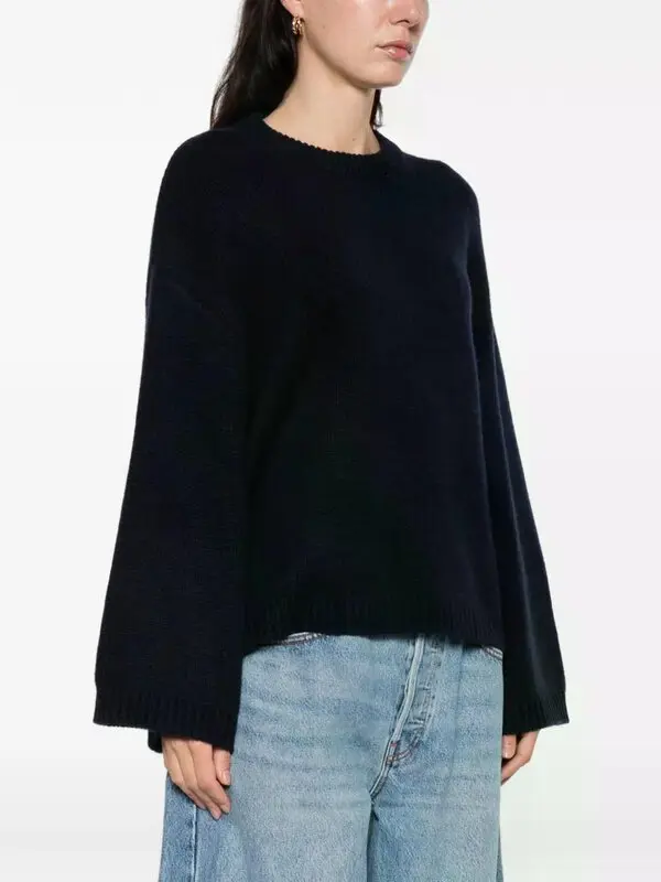 Soft Goat Chunky Cashmere Crew-neck Sweater