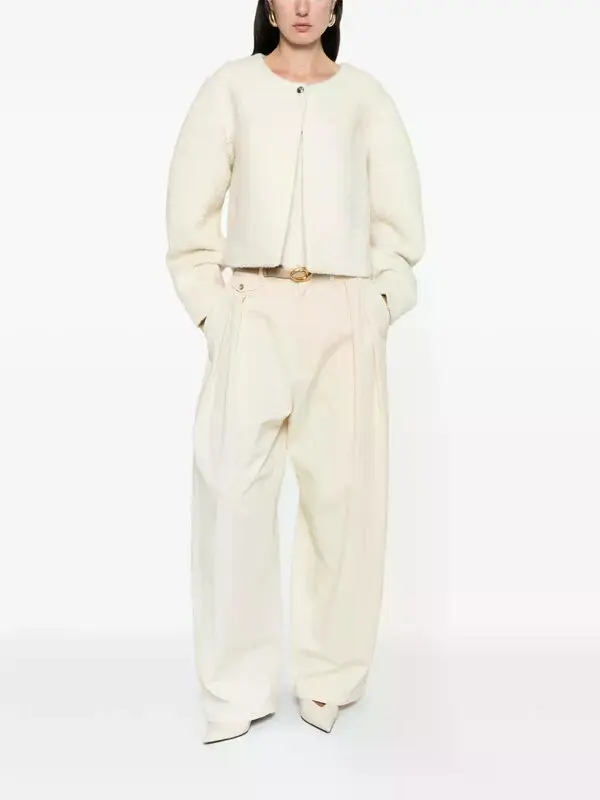 Soft Goat Bouclé Cropped Jacket