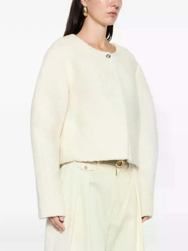 Soft Goat Bouclé Cropped Jacket