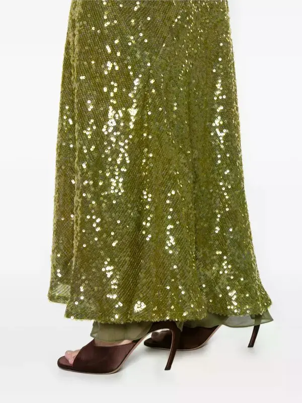 Galvan Sequined Maxi Gown
