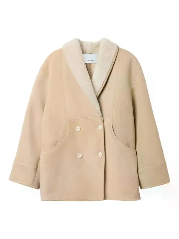 HOUSE OF DAGMAR Shearling Double-breasted Jacket