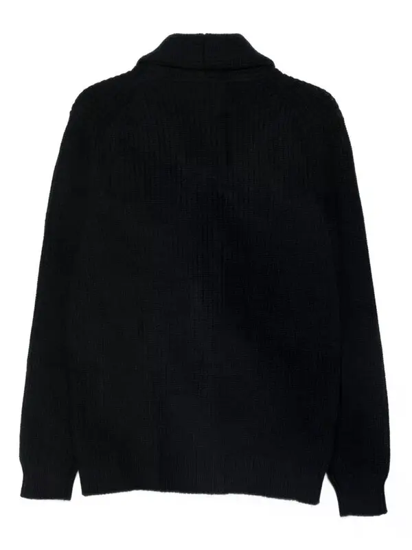 DELL'OGLIO Shawl Collar Button Cardigan