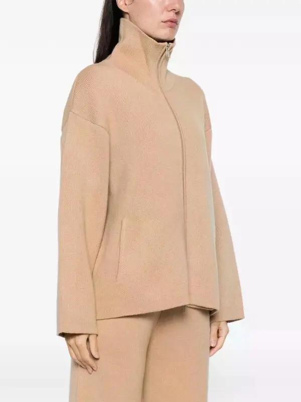 Soft Goat Zip Cardigan
