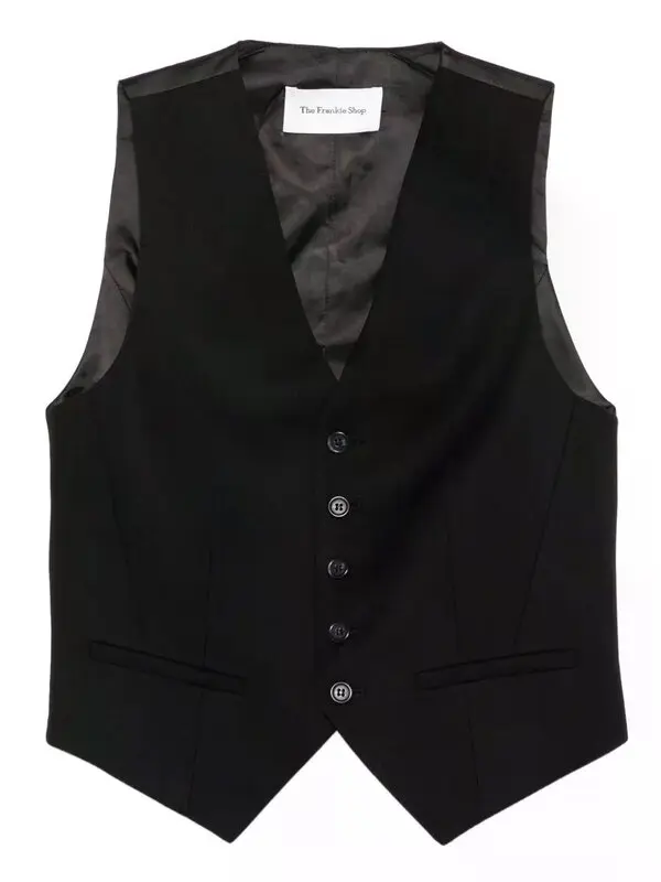 THE FRANKIE SHOP Gelso Waistcoat - Black