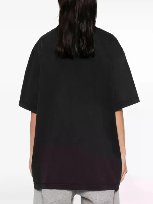 Attico Cotton T-shirt With Cut-out Detail