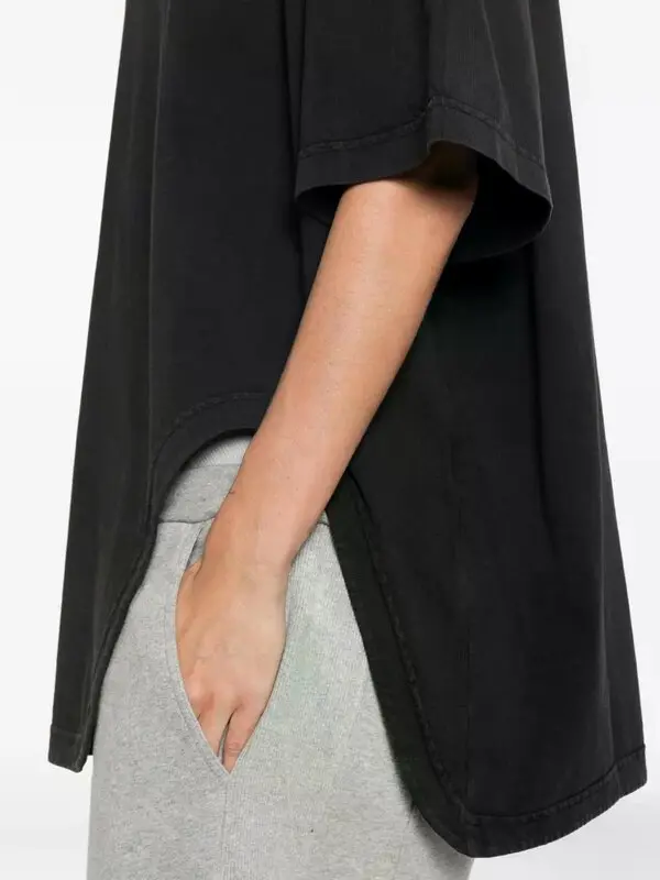 Attico Cotton T-shirt With Cut-out Detail