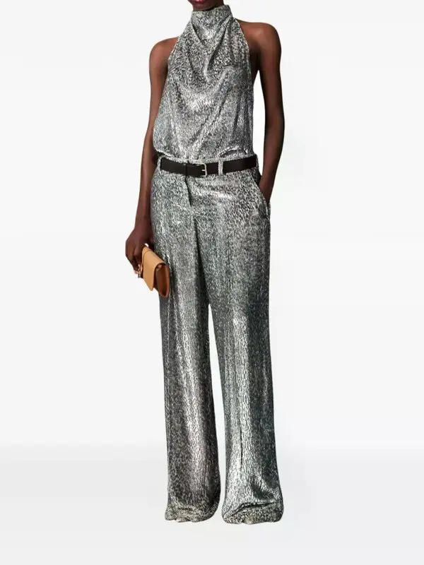 Stella McCartney Halterneck Textured Velvet Top