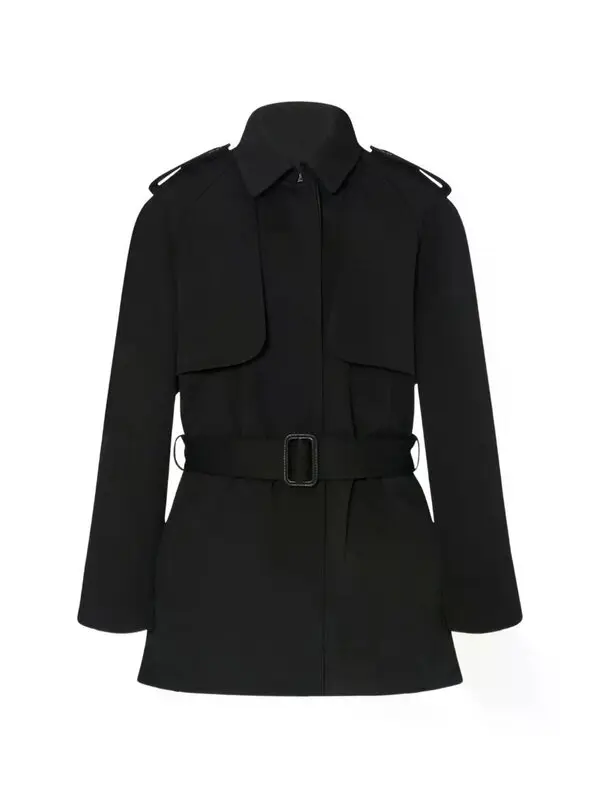 THE ROW Usuaia Detachable Sleeves Belted Jacket - Black