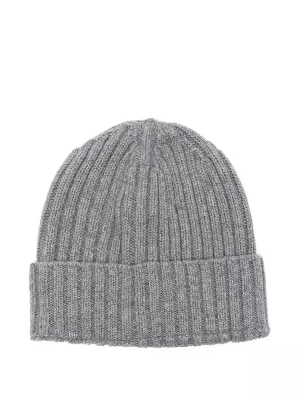 DELL'OGLIO Ribbed Beanie Hat
