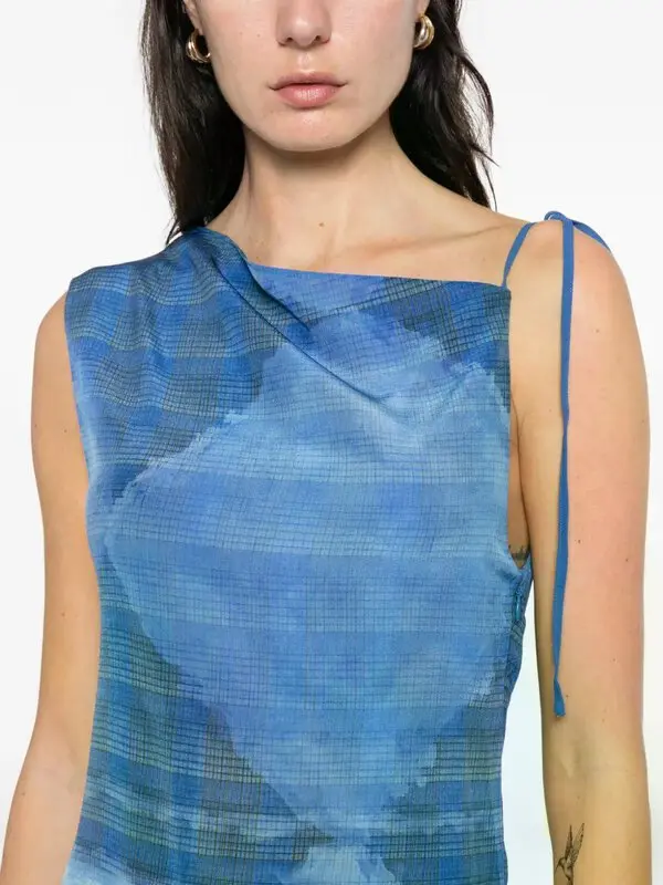 SIR. Isla Waves Print Mini Dress