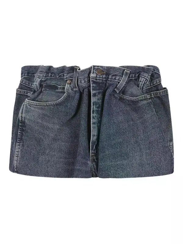 ALL IN Scrunch Denim Mini Skirt